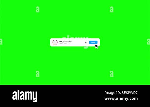 Social media profile interaction on green screen background Stock Video ...