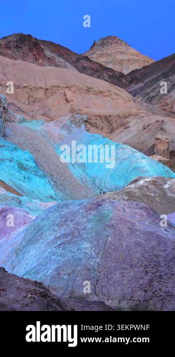 Vertical Screen: Artists Palette vibrant mineral deposits at Death ...