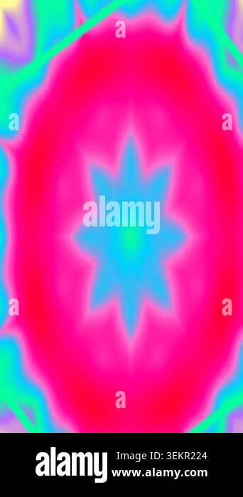 Colorful Abstract Pattern Shifting in Bright Neon Tones with Soft Edges ...