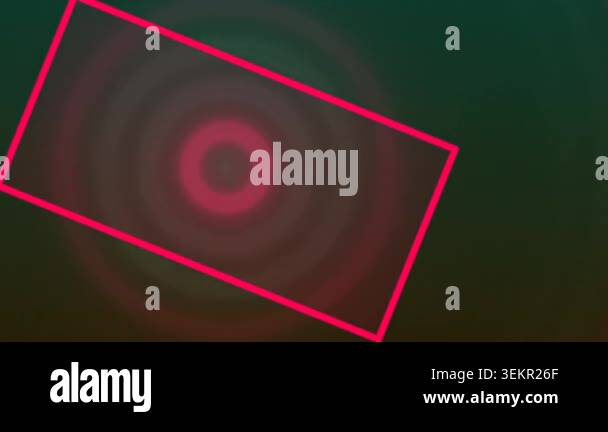 Abstract Frame Turning in Dimmed Color Gradient Setting Stock Video ...