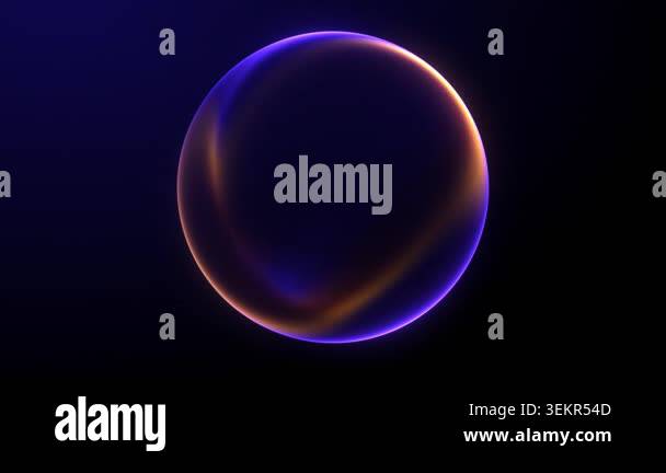 Shiny energy plasma particles orb on dark minimalitic business ...