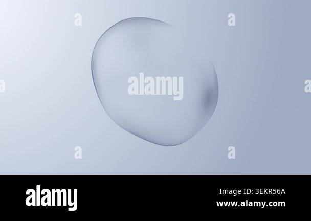 Soft Matte White Jelly Sphere with Smooth Organic Shape, Subtle Elastic ...
