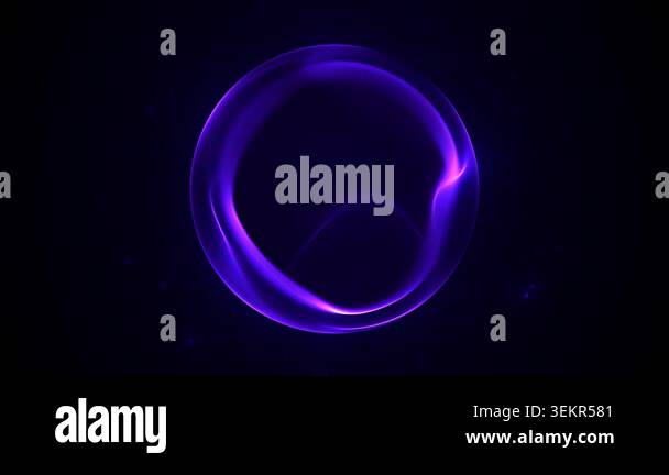 Glowing purple plasma sphere with subtle particle grid texture and ...