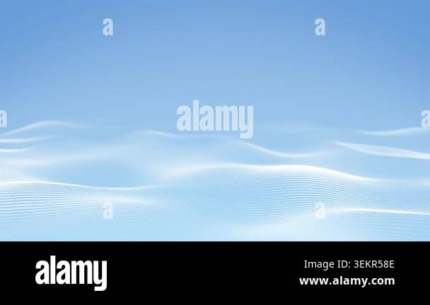 Digital Paradise Celestial Expanse Gentle Blue Waves, Bright White Wave ...