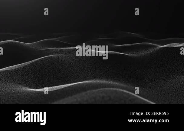 Monochromatic particle waveform terrain with ripple oscillation and ...