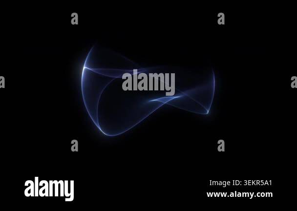 Stylized blue gradient sphere softly glowing in seamless 4K 60FPS loop ...