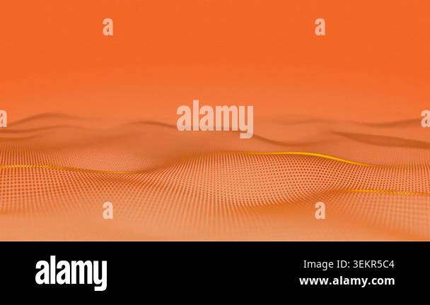 Digital Orange Background. Trendy Orange Intro Screen. Abstract Dotted ...