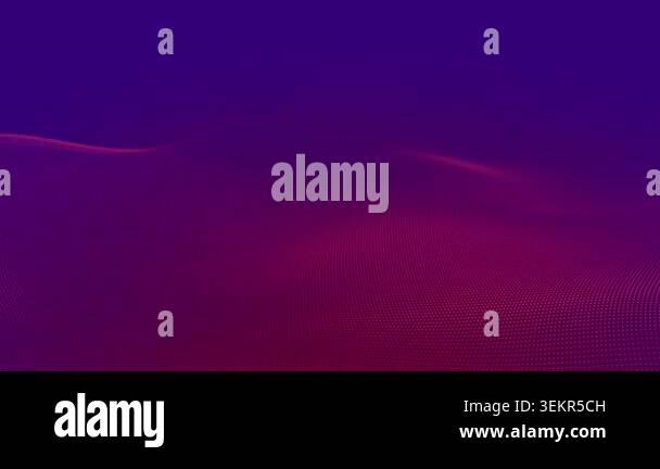 Purple Red Particle Grid Wave, Glowing Dot Terrain Motion, Cyber Data ...