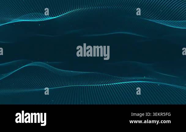 Teal wavy horizon background. Turquoise mirrored space. Abstract sky ...