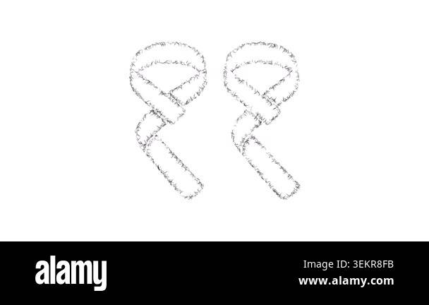 Sketch style minimal lifting straps icon animation - smooth progressive ...