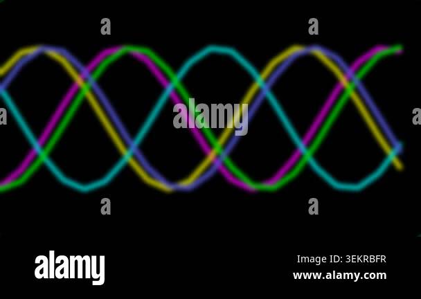 abstract background with colorful waves Stock Video Footage - Alamy