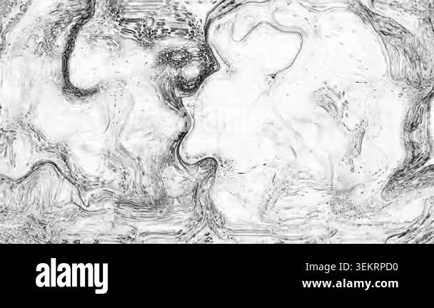 Elegant monochromatic texture with abstract liquid contour lines ...