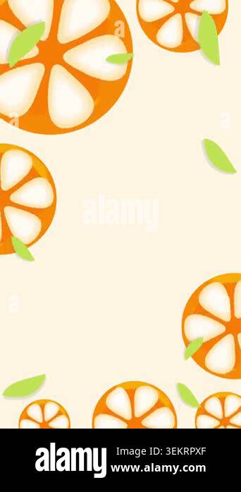 Fresh juicy orange slices falling on a bright background Stock Video ...