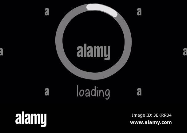 Animated video battery loading counter bar game process progress ...