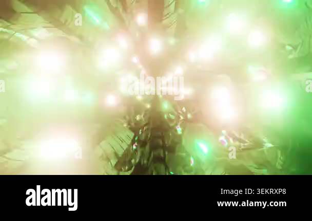 abstract background with glowing lines, lights and stars Stock Video ...