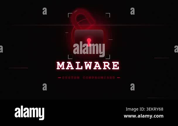 This video illustrates a digital security concept with a padlock icon ...