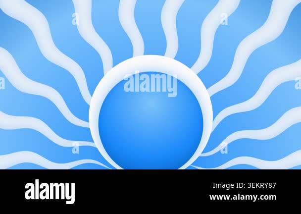 This video features an abstract blue background with dynamic wavy lines ...