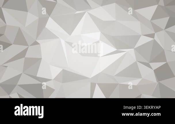 Seamless loop of abstract geometric background with white and grey ...