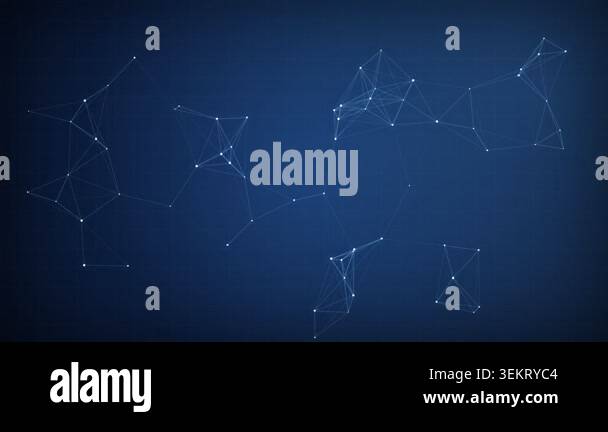Abstract plexus background with connected lines and dots, representing ...