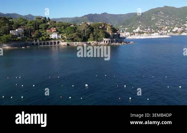 Italy, Genoa - Rapallo is a city on the eastern Liguria Riviera with a ...