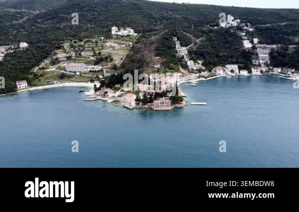 beautiful aerial view of the city of dubrovnik in croatia Stock Video ...