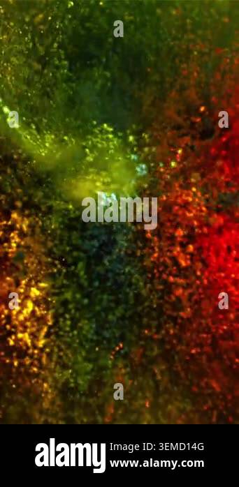 Super slow motion explosion of color powder. Filmed on a high-speed ...