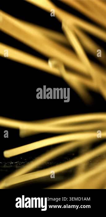 Super slow motion spaghetti pasta . Filmed on a high-speed camera at ...