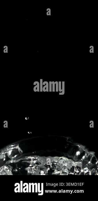 Air bubbles under water. Filmed on a high-speed camera at 1000 fps ...