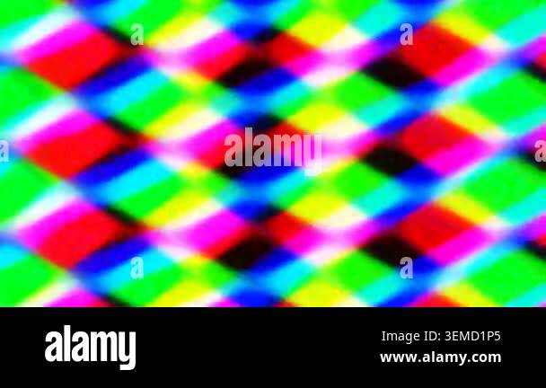 Close up of a vibrant and colorful blurred checkerboard pattern with ...