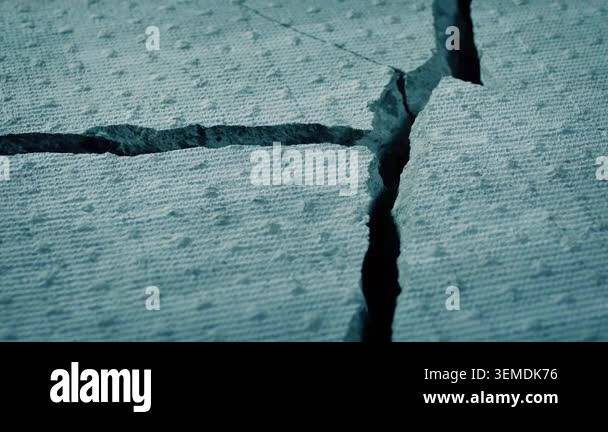 Cracked Concrete Ground Moving Shot Stock Video Footage - Alamy