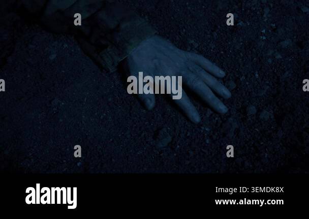 Police Lights Flash On Arm On Ground Stock Video Footage - Alamy