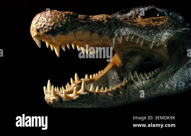Crocodile Display, Museum, Natural History Stock Video Footage - Alamy
