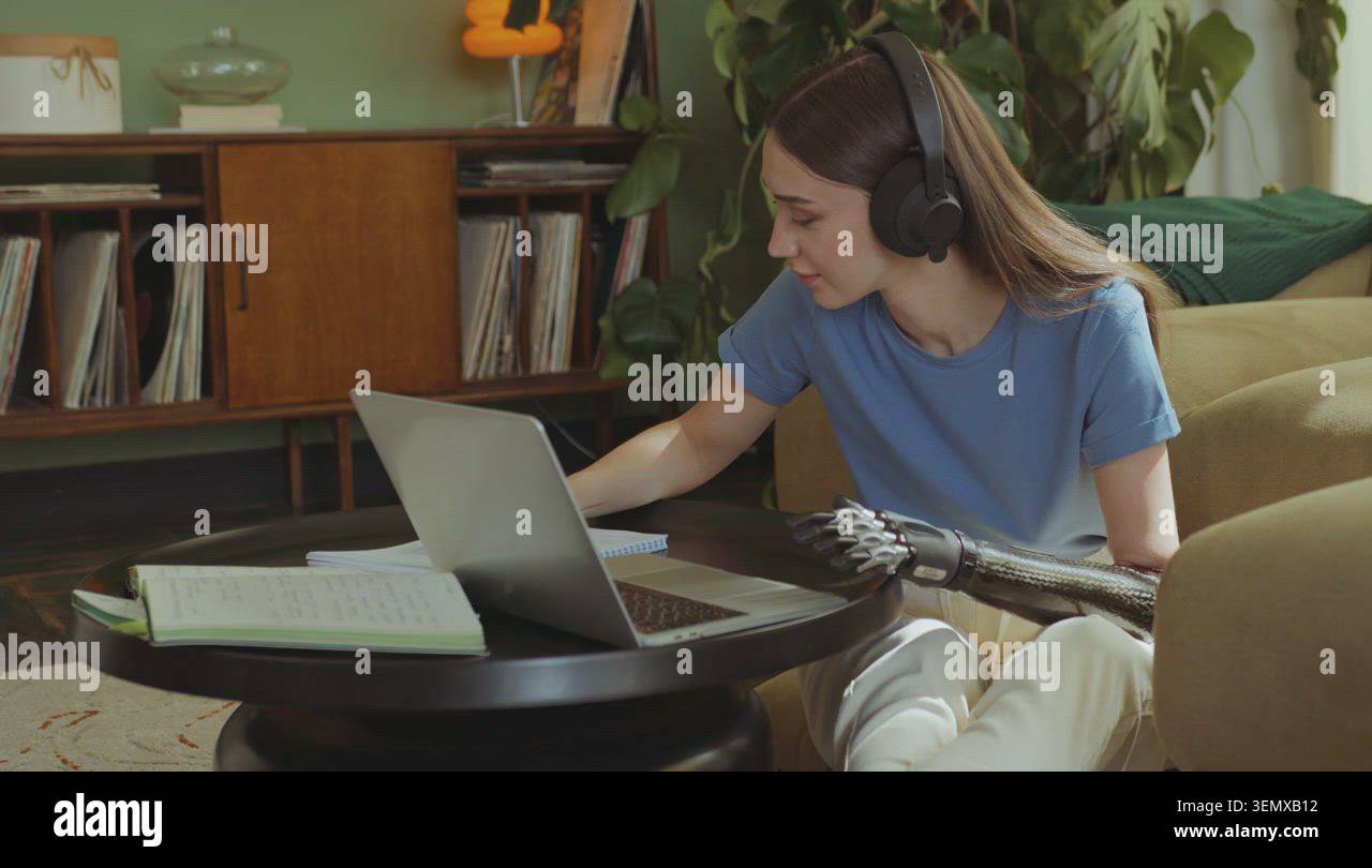Woman Taking Notes At Laptop Stock Video Footage - Alamy