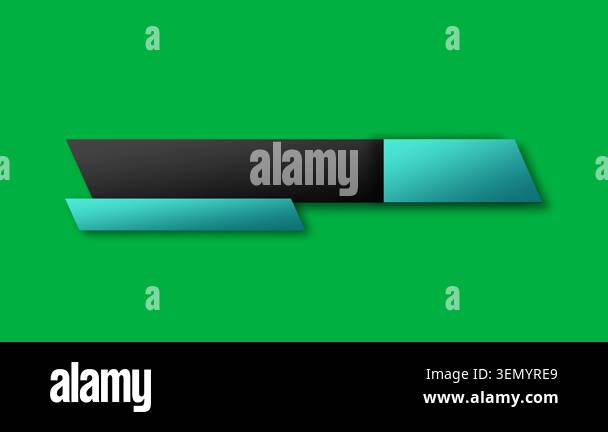 Dynamic lower third graphic on green screen, perfect for breaking news ...