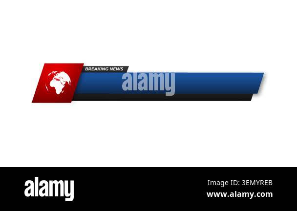 Dynamic news broadcast lower third graphic featuring a modern design ...