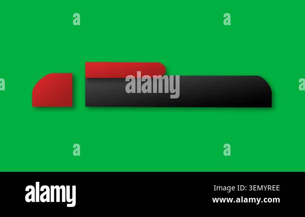 Dynamic breaking news lower third graphic for video production. Modern ...