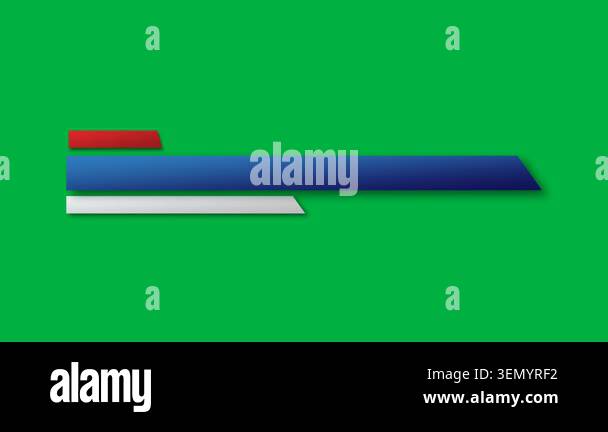 Modern breaking news lower third graphic template on green screen ...