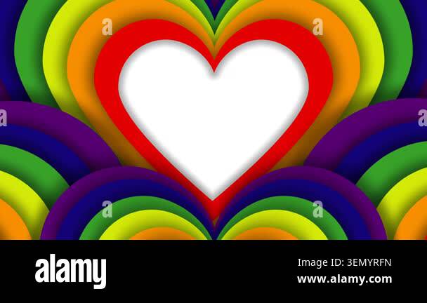 Celebrate Pride Month with this vibrant animation featuring a central ...