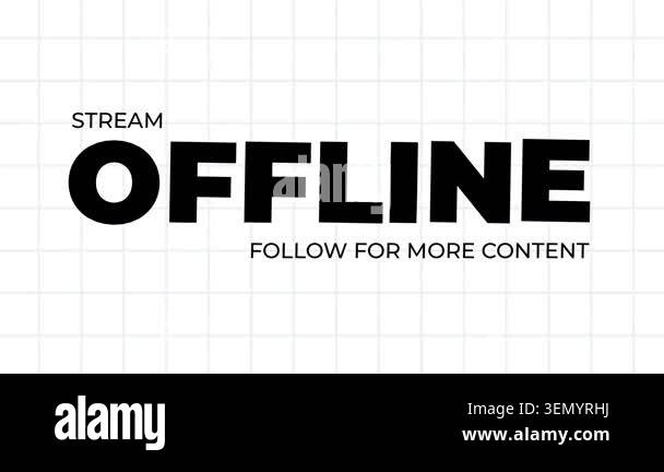 A clean and professional Twitch stream offline screen overlay. Perfect ...