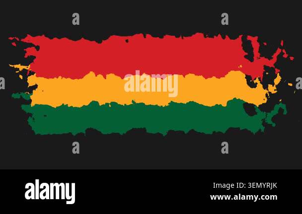 Vibrant Juneteenth flag design featuring red, gold, and green ...