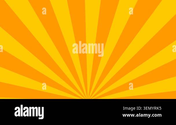 Dynamic sunburst animation in warm orange and yellow, perfect for ...
