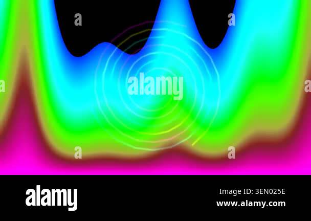 rainbow gradient fluid wave lines, poster background Stock Video ...