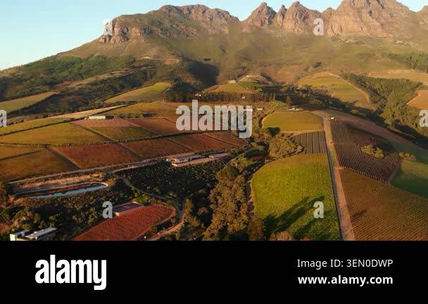 Aerial Drone View Winding Stream Golden Moorland, Rolling Hills Under ...