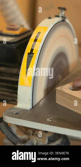 Disc Sander Smoothing Drilled Holes Caucasian Artisan Refining Edges ...