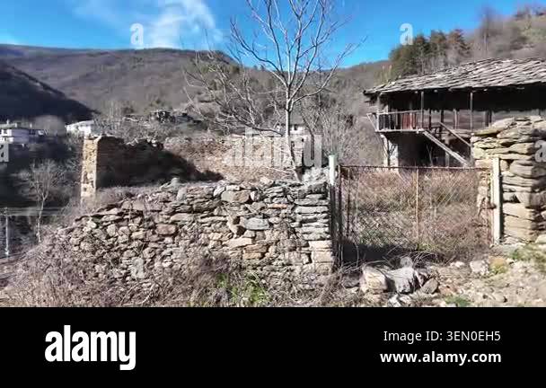 Panorama of Village of Kosovo with Authentic nineteenth century houses ...