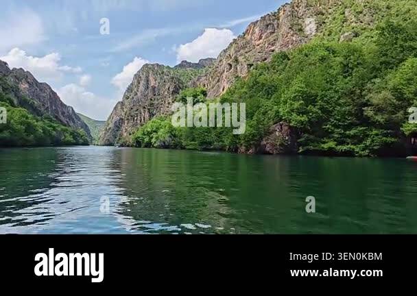 Aerial View of Canyon Matka: Nature's Reserve near Skopje, North ...