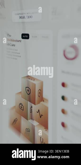 Stacked cubes with medical icons Stock Video Footage - Alamy