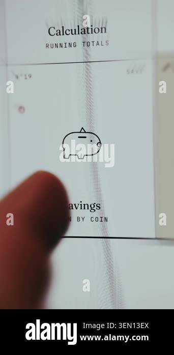 Line art animated icon of a piggy bank for savings concept Stock Video ...