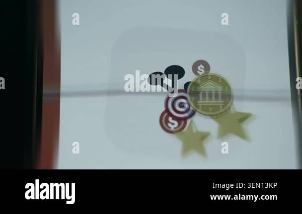 Icon representing financial concepts , financial symbolism Stock Video ...