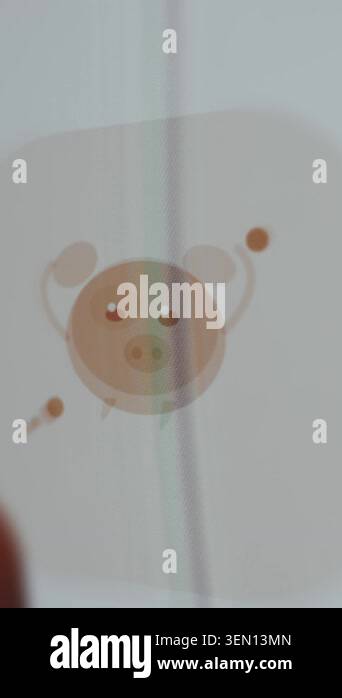 Animated illustration of a piggy Stock Video Footage - Alamy